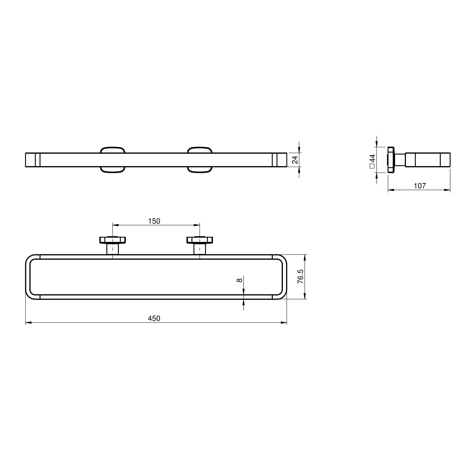 Купить Держатель для полотенца VOLLE Teo 15-88-341 – Sancity